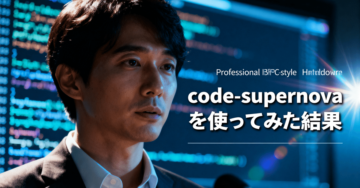 Claude 4.5 Sonnetと噂のcode-supernovaを使ってみたんですが...｜Fujin