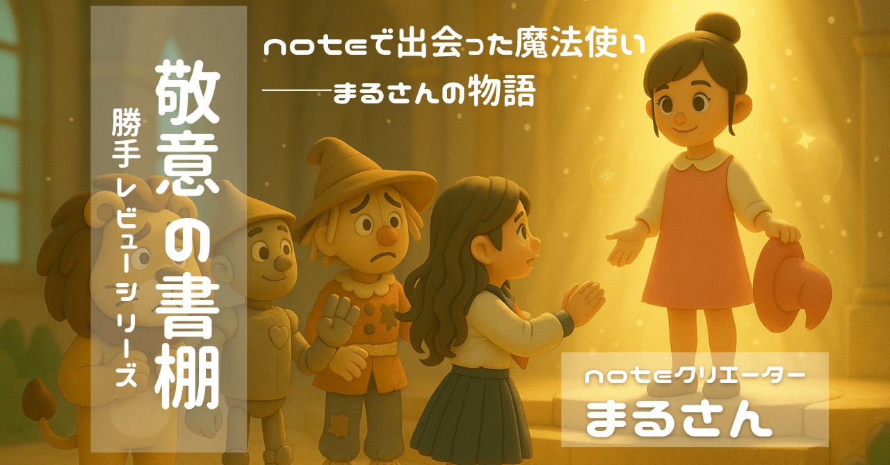 The Wizard of Maru｜noteで出会った魔法使い──まるさんの物語。敬意の書棚シリーズ｜🔔Bell note