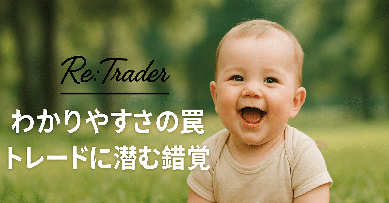 041 わかりやすさの罠 トレードに潜む錯覚｜【FX】Re: Trader｜Re: Trader【ルールを守るという挑戦】転んだ時、ルールが私 ...