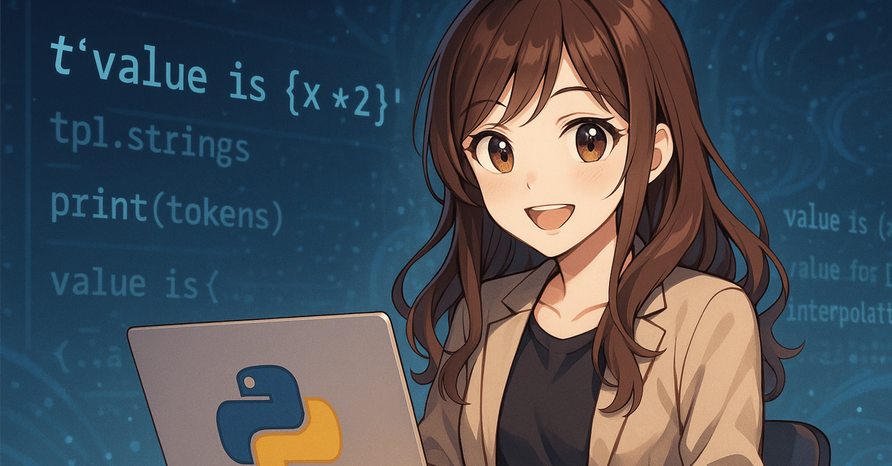 Python 3.14から追加された「t文字列(t-string)」、何に使う？ #こまPy｜Atsushi Shibata