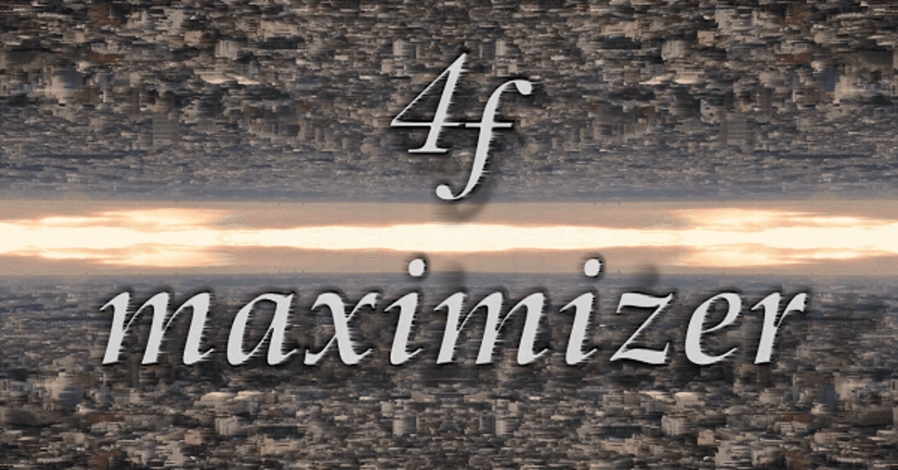 4f maximizer（歌詞）｜hareya_itaru｜note