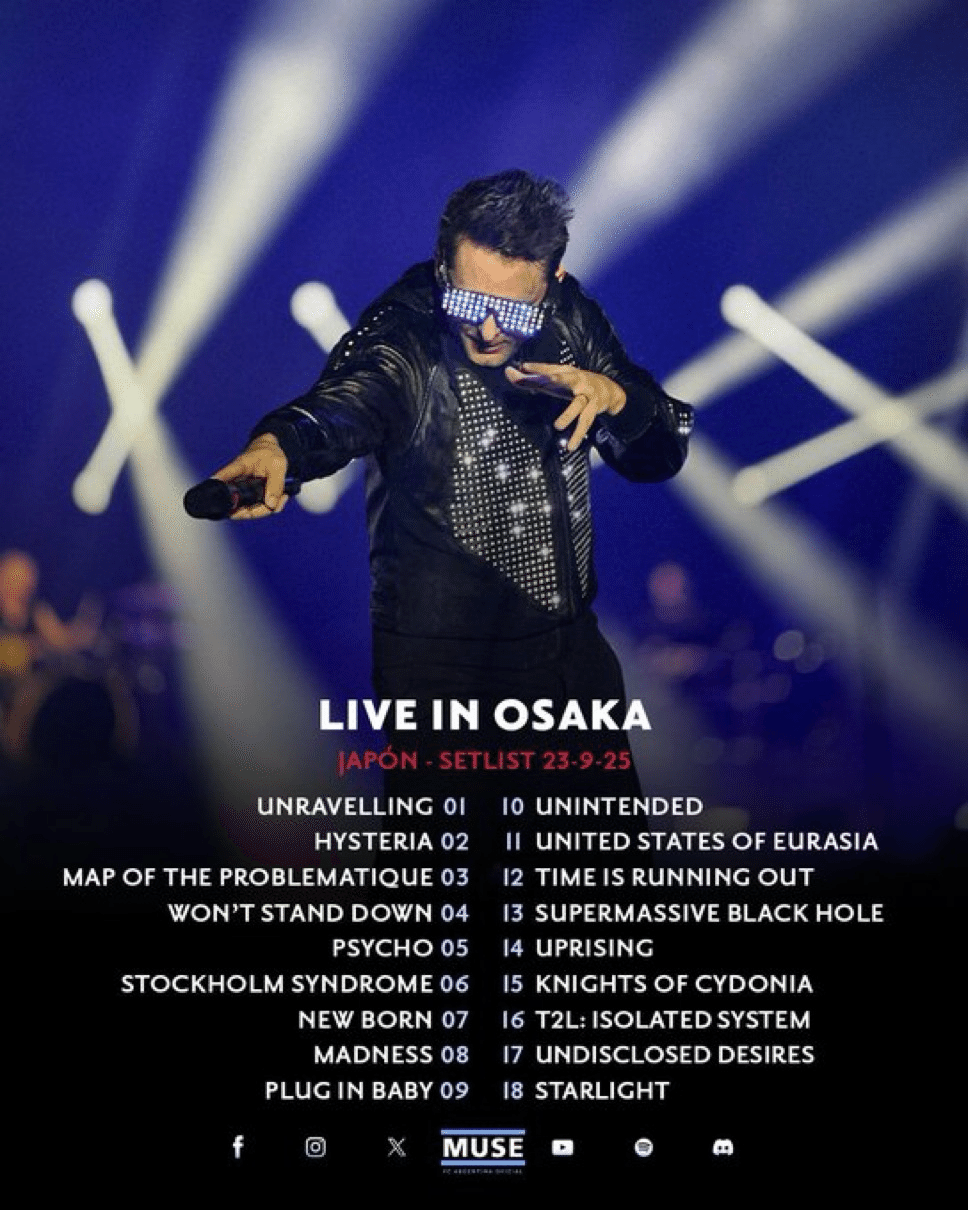 《推し旅》MUSE8年ぶりの来日公演で大阪へ行ってきた｜myu