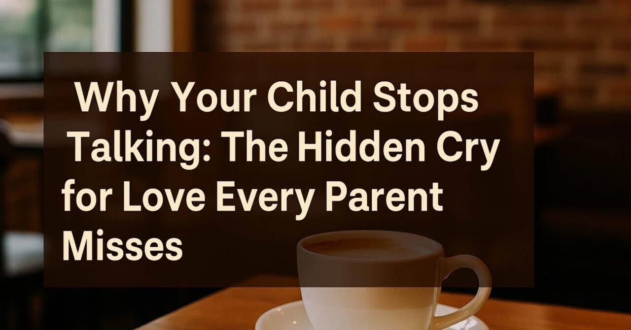 “Why Your Child Stops Talking: The Hidden Cry for Love Every Parent ...