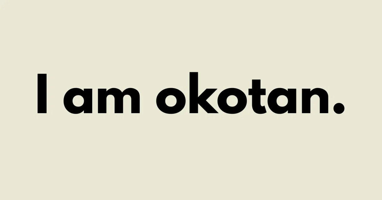 I am okotan.｜note