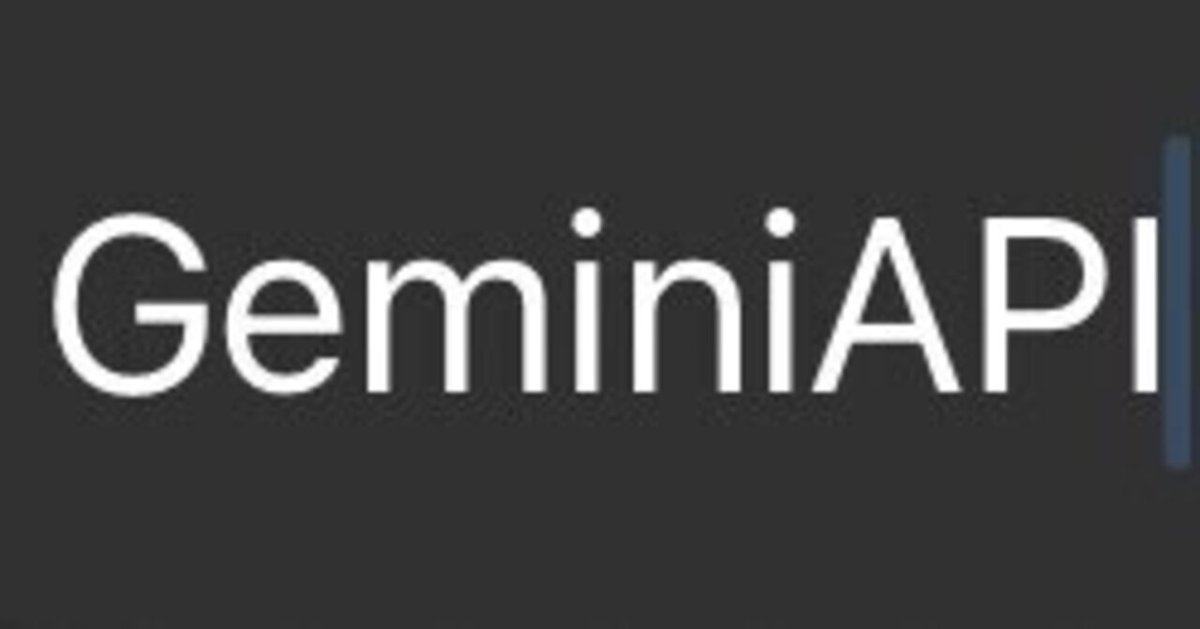 GeminiAPIをローカル環境で試してみた｜hang-up