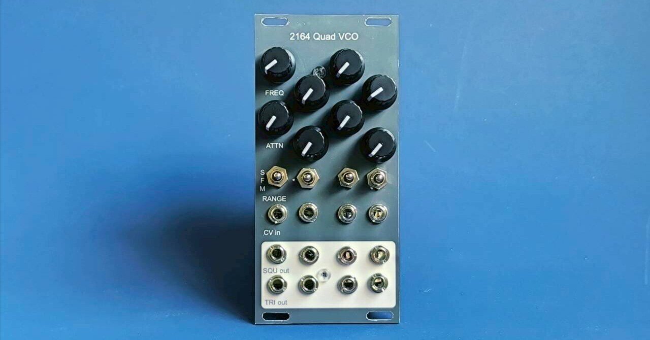 $14 SSI2164 Quad VCO/LFO - DIY Eurorack Modular Synthesizer｜HAGIWO/ハギヲ