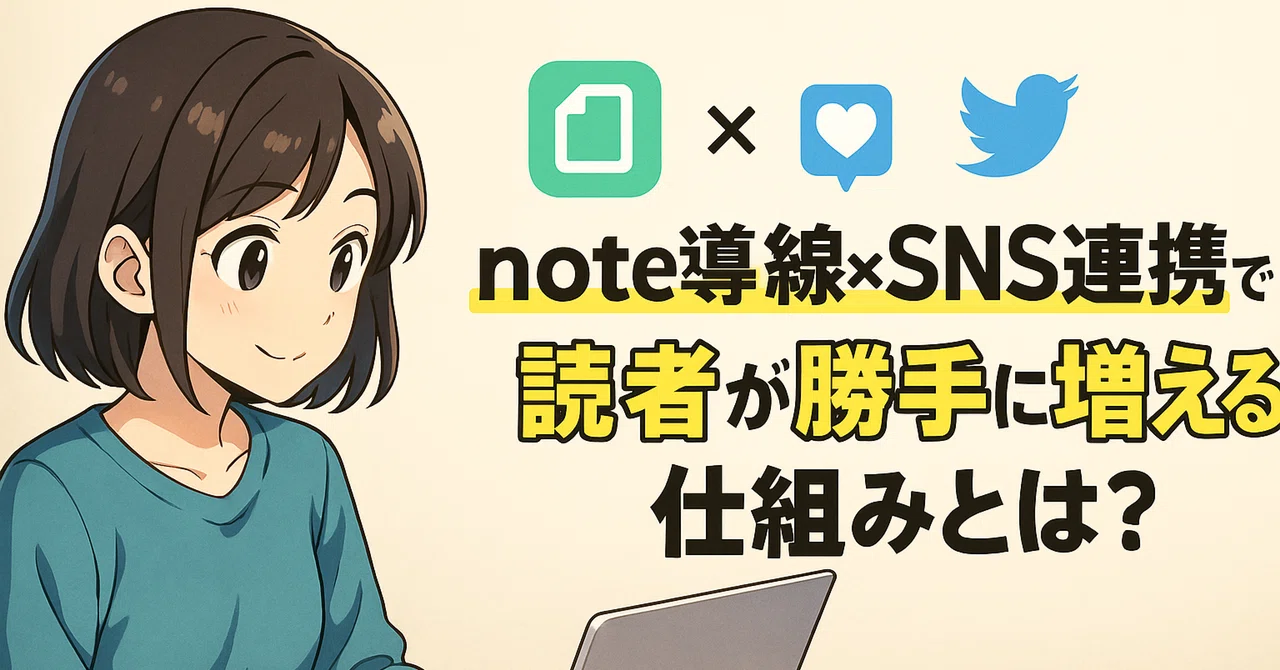 note導線×SNS連携で読者が勝手に増える仕組みとは？｜もい【AI×副業ライター】副業でメディア資産構築中