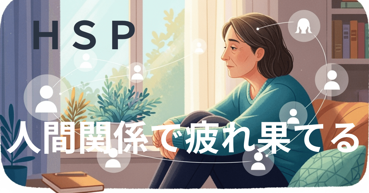 なぜHSPは人間関係で疲れ果てるのか？40代～50代が抱える本当の悩みと解決への道｜Kuru@ミドルエイジ・リスタート伴走者