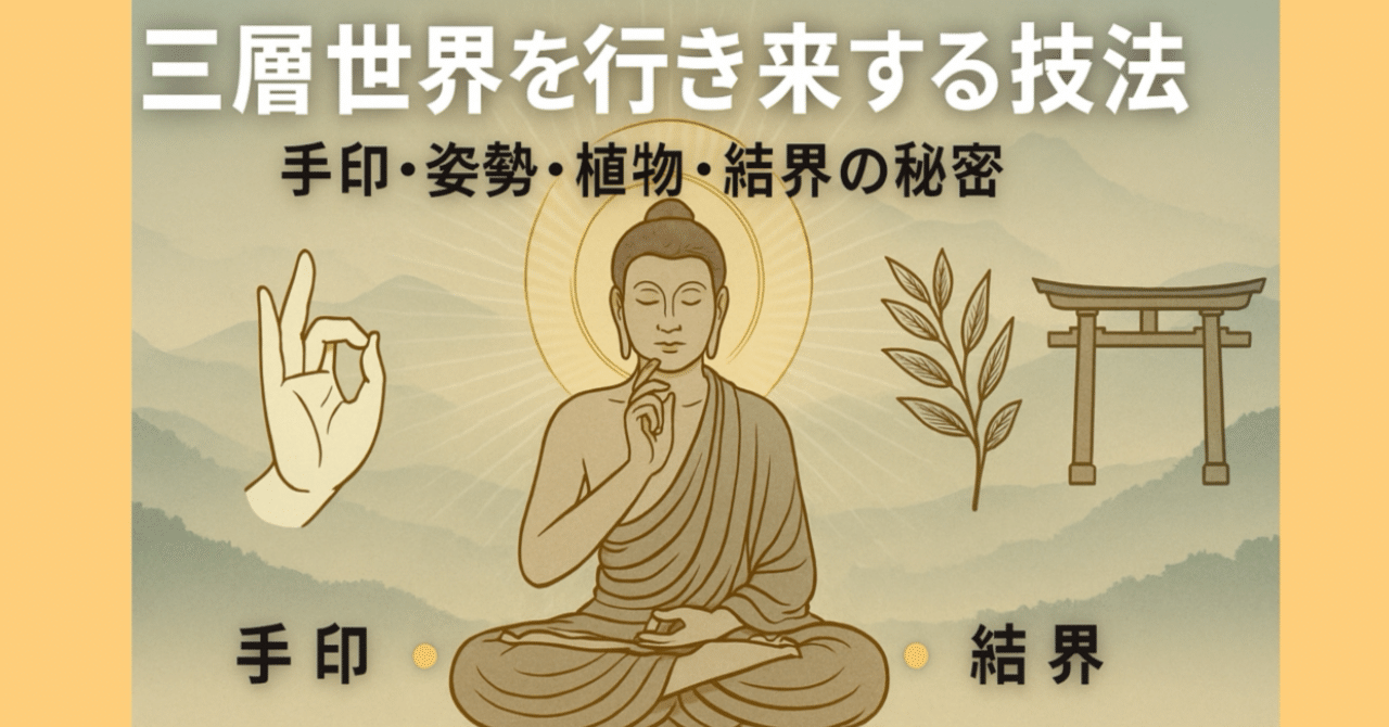 三層世界を行き来する技法──手印・姿勢・植物・結界の秘密｜エビちゃんねる369-note
