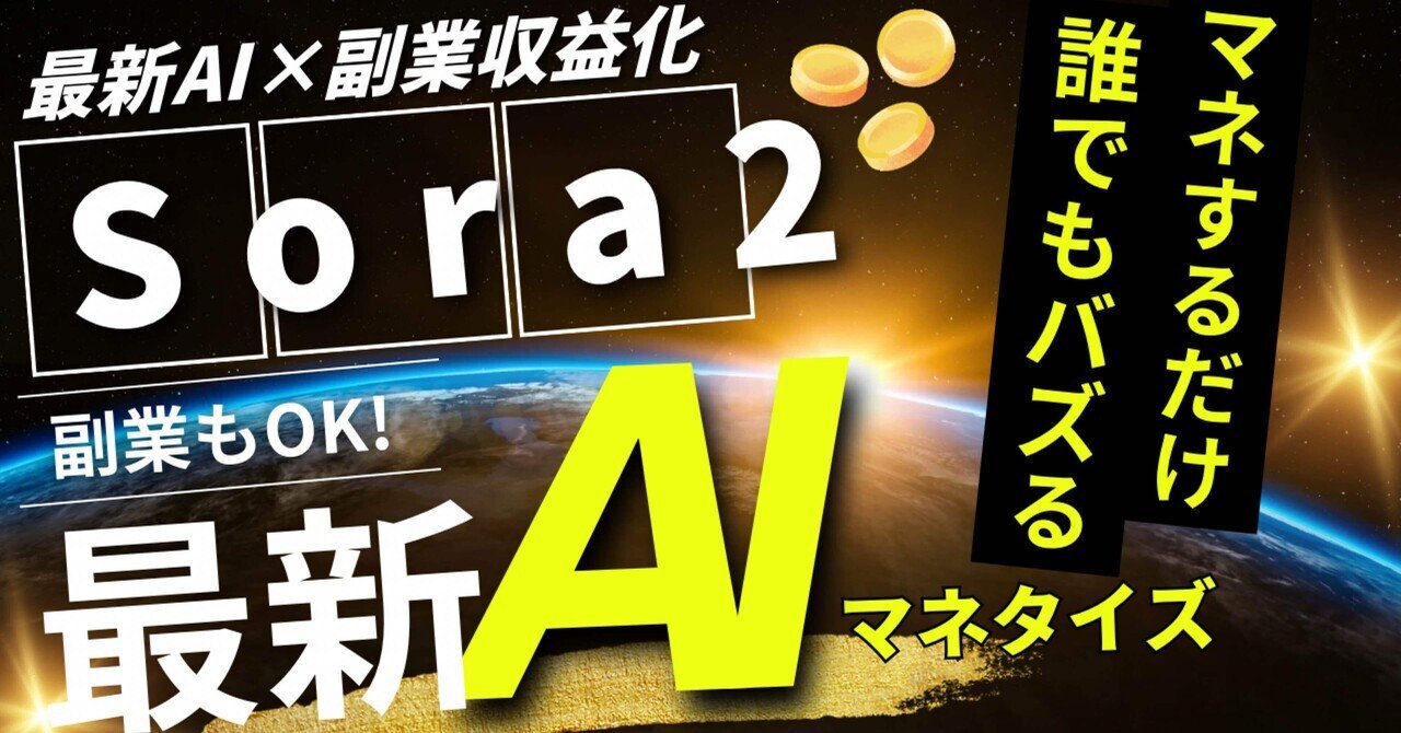 収益チャンス🚀Sora2が切り開く「AI動画時代」—先行者だけが手にできる｜🏅心音(cocone)｜心に寄り添うカウンセラー🏅