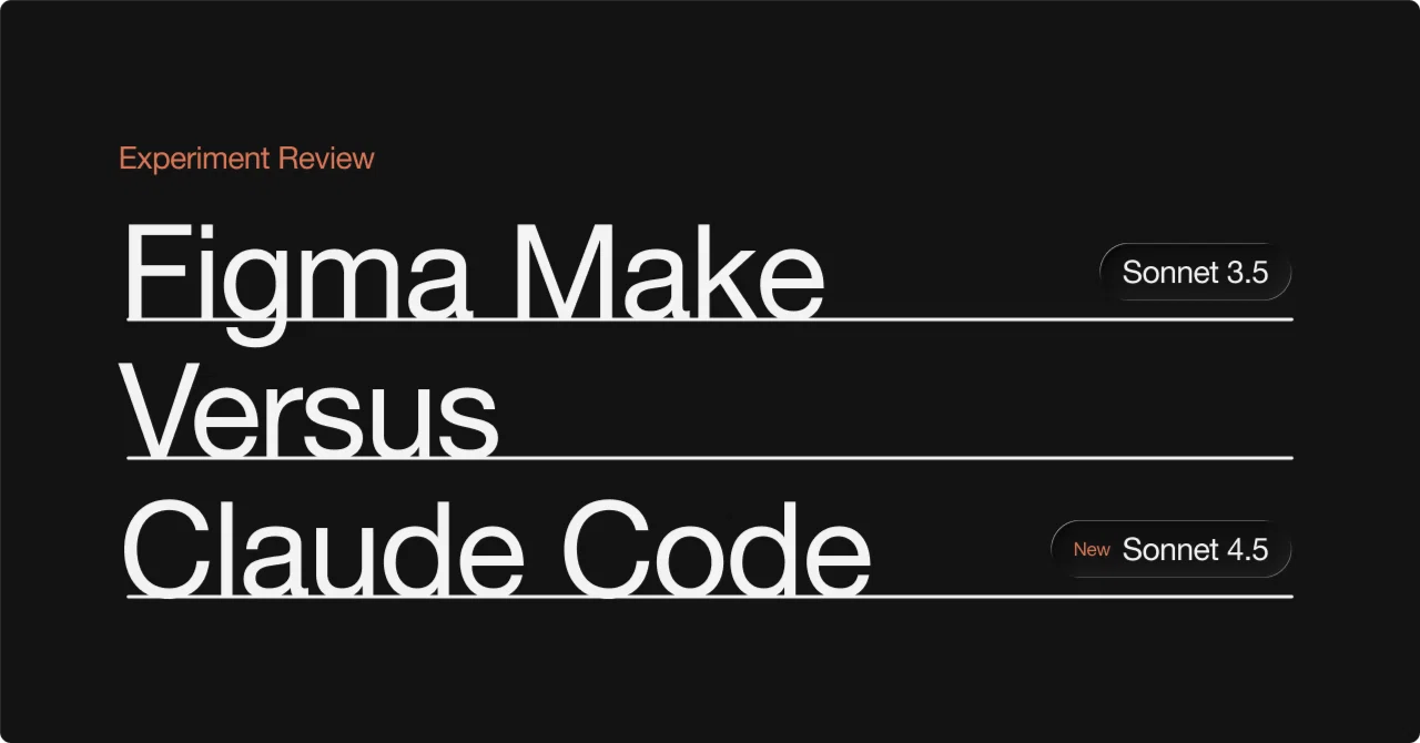 【Review】Figma MakeとClaude Code「Sonnet 4.5」のコーディング比較｜Hiro.left