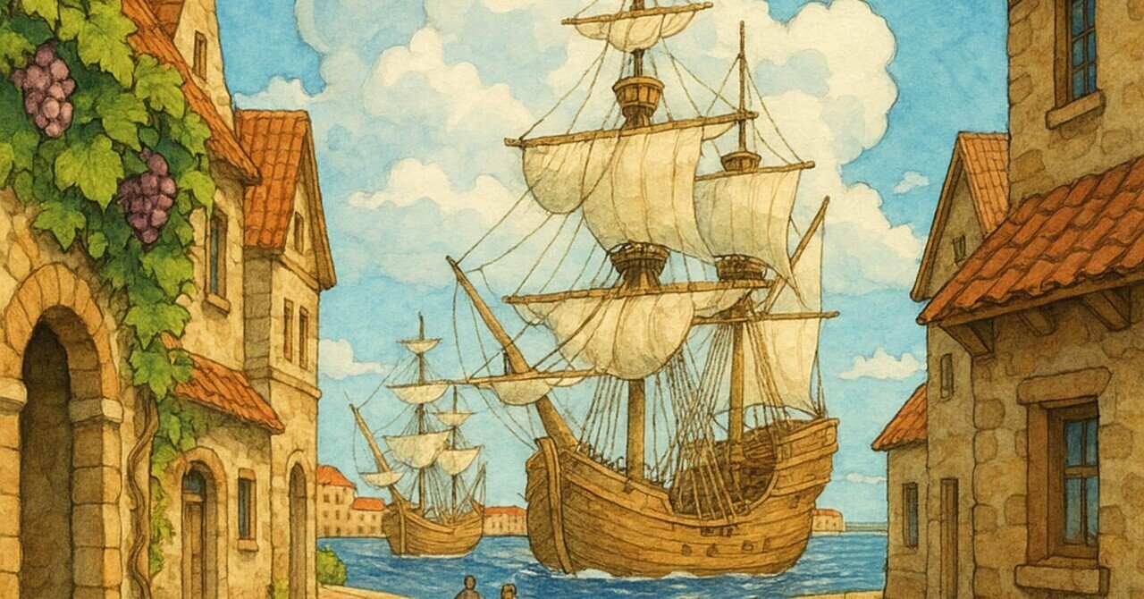 note小説『沈まぬ海の地図』第2話‥沈まぬ地図と、黒帆の女｜ヤマトカケル🖌️