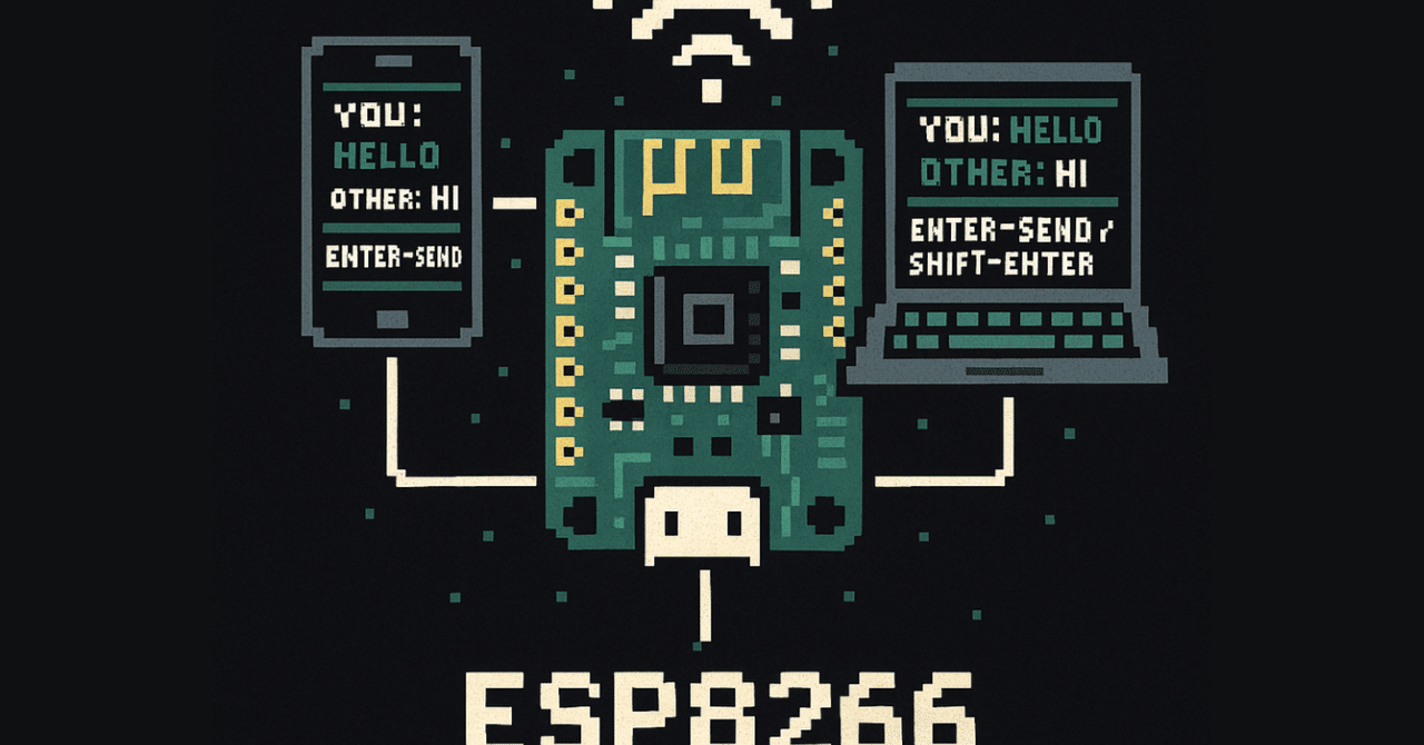 ESP8266 Wi-Fi AP Chat Server｜ほねぷー