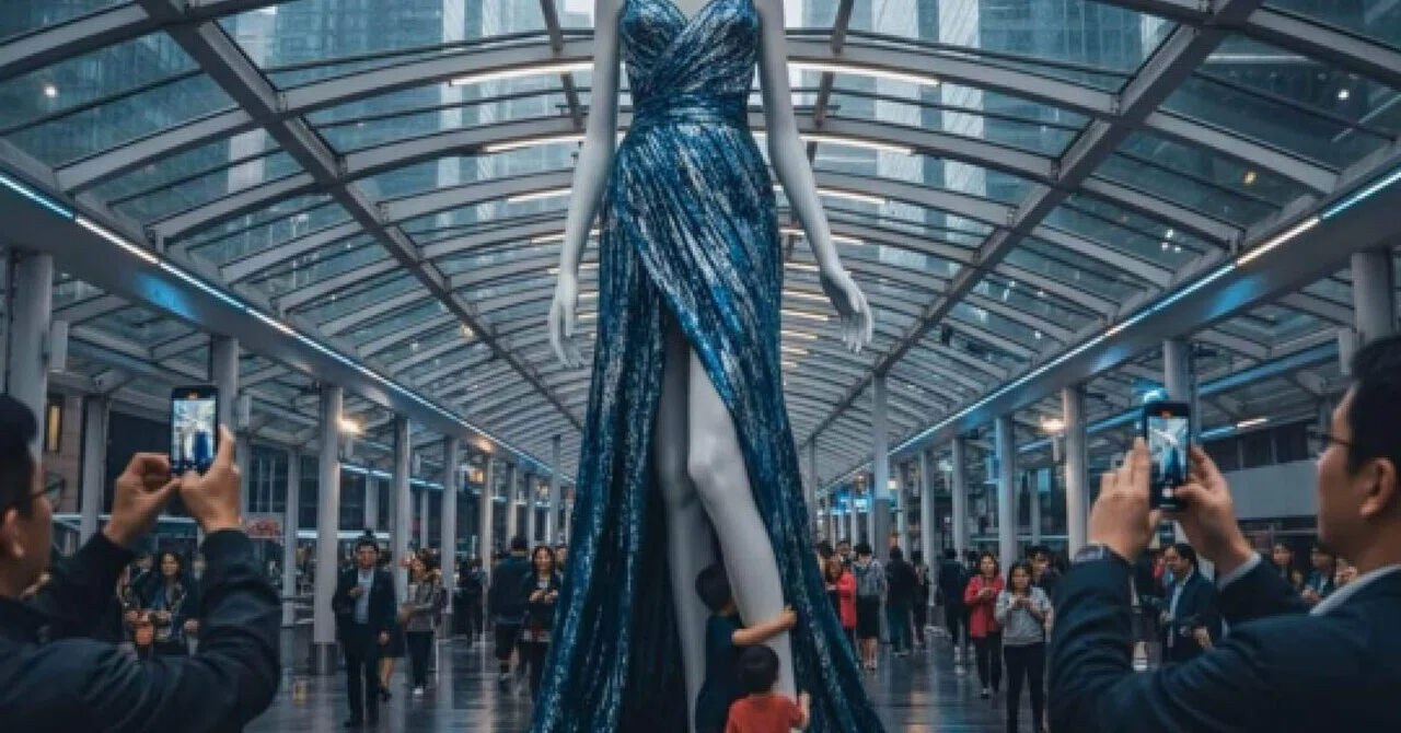 巨大ファッションマネキンの夢幻ウォーキングと表情の裏側The Secret Behind the Giant Fashion ...