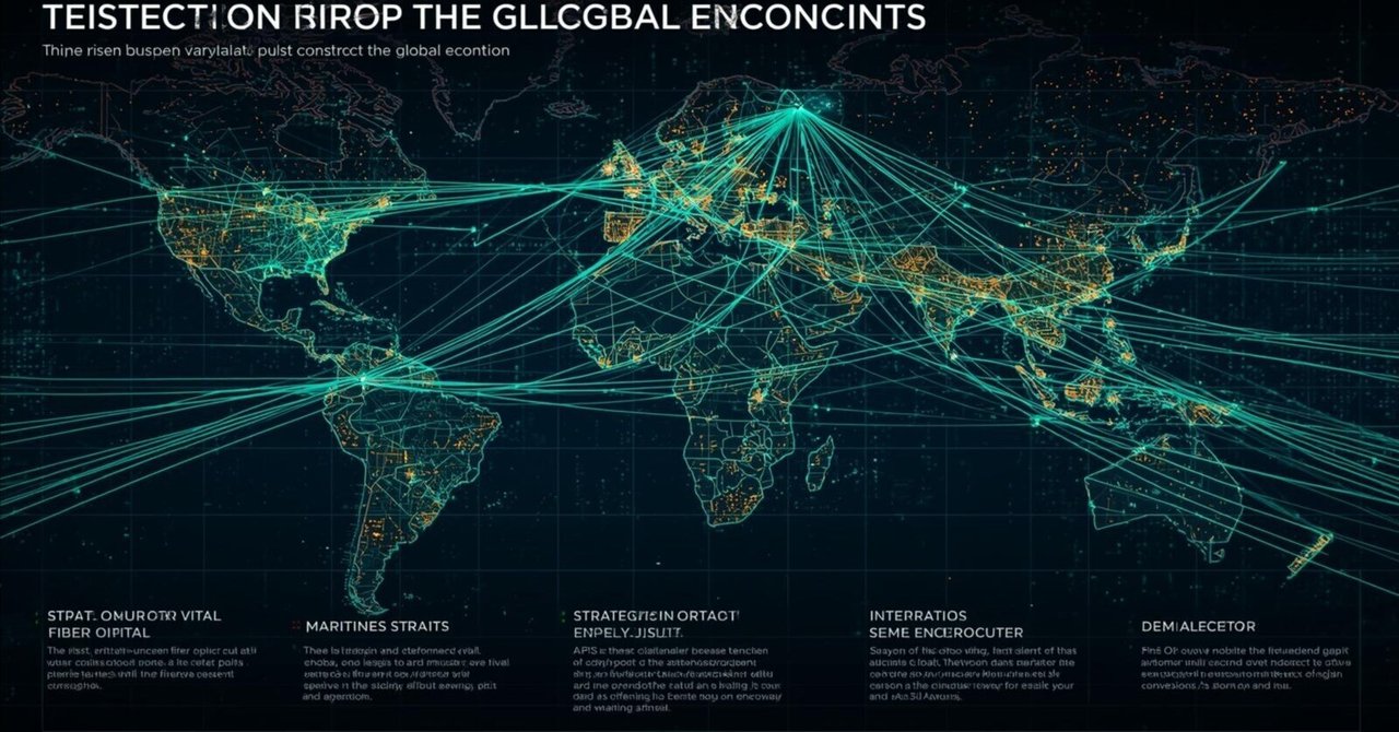 世界経済の"首"を絞める7つのチョークポイント。AIが監視する、海底ケーブル、海峡、半導体供給網を巡る静かなる戦争｜齊田興哉