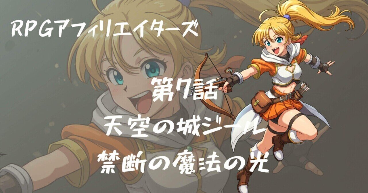 【noteRPG】RPGアフィリエイターズ 第7話～天空の城ジール、禁断の魔法の光～｜メメント・モリ|note小説家