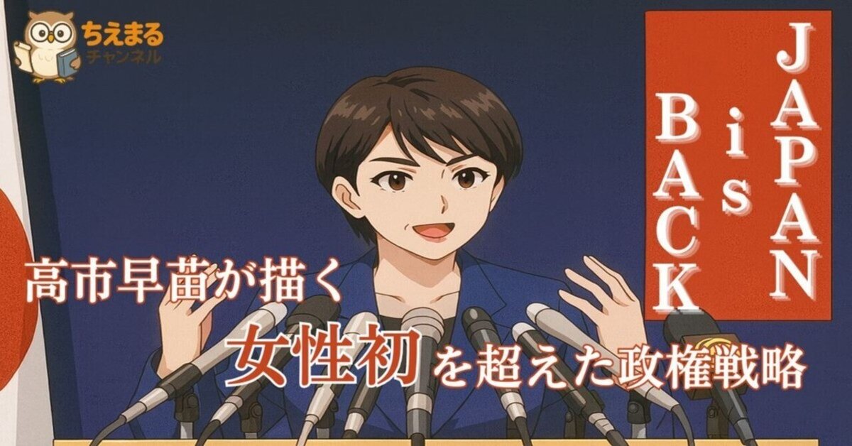 JAPAN is BACK──高市早苗が描く『女性初』を超えた政権戦略｜ちえまるチャンネル