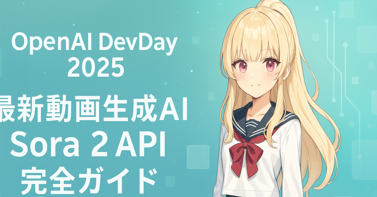 OpenAI DevDay 2025 最新動画生成AI OpenAI Sora 2 API 完全ガイド：公式ドキュメントと実践で学ぶ次世代動画生成のすべて YoutubeShortsを大量に ...