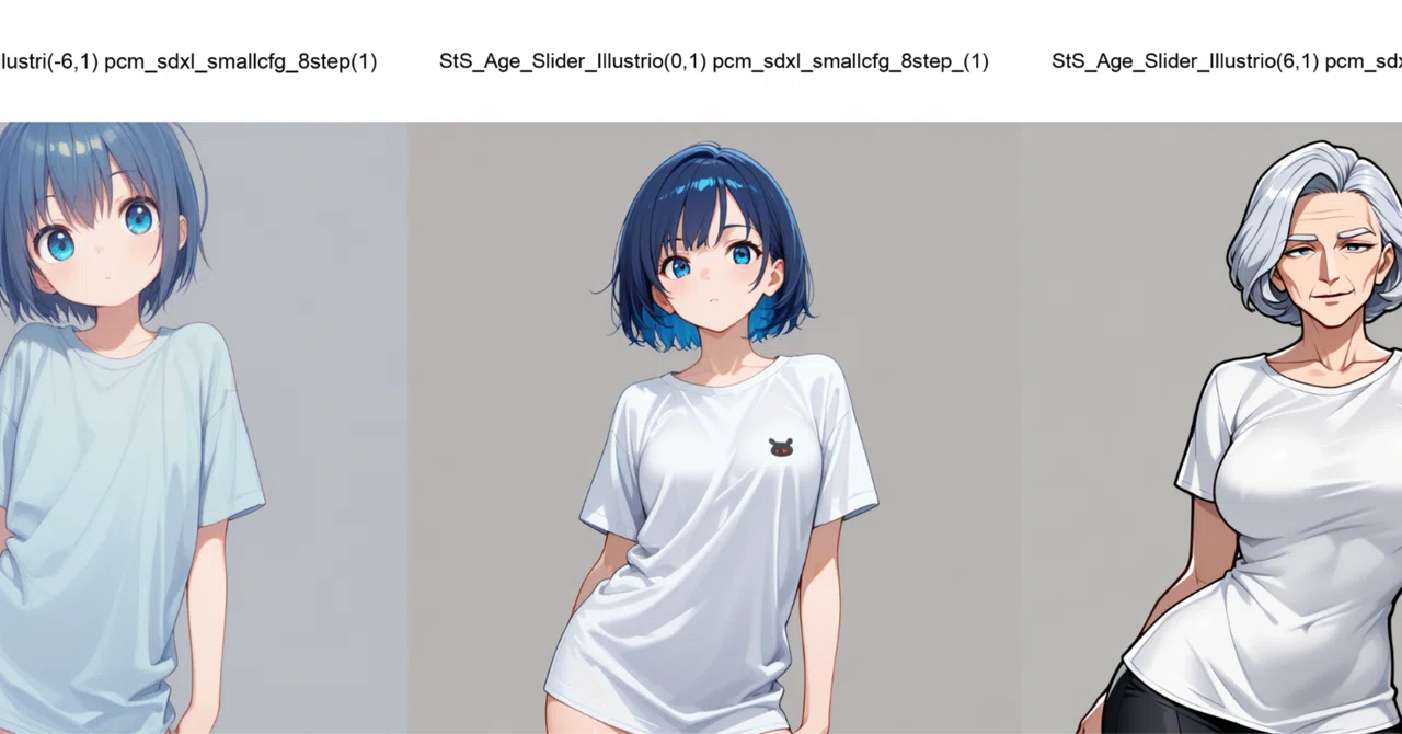 【comfyui】Age Slider Loraで年齢を操作｜アオイカリ