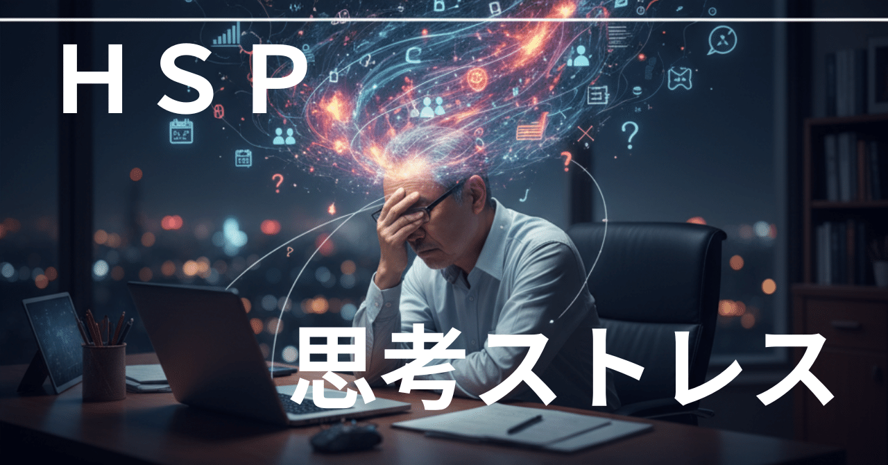 考えすぎる脳を休ませる～HSPの思考ストレスから解放される8つの実践法～｜Kuru@ミドルエイジ・リスタート伴走者