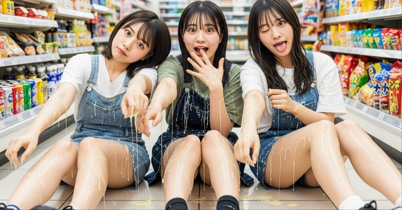 【バカ】R18 期間限定無料公開中コンビニでふざける女の子達にぶっかけてみた｜Geminiでバカやってみた