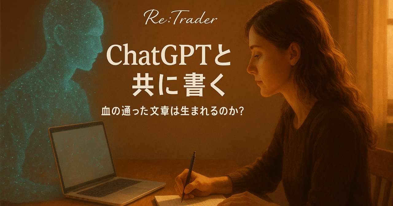 053 ChatGPTと共に書く──血の通った文章は生まれるのか？｜【FX】Re: Trader｜Re: Trader【ルールを守るという挑戦 ...