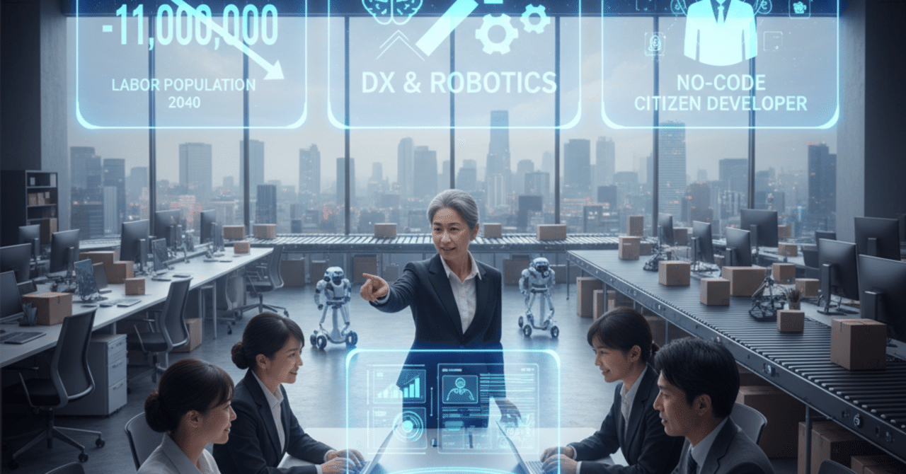タイムリミットは2040年！中小企業が「DX推進」と「人材育成」を急ぐべき理由｜田中恵次｜株式会社要 社長｜要のDX｜DX人材リスキリング