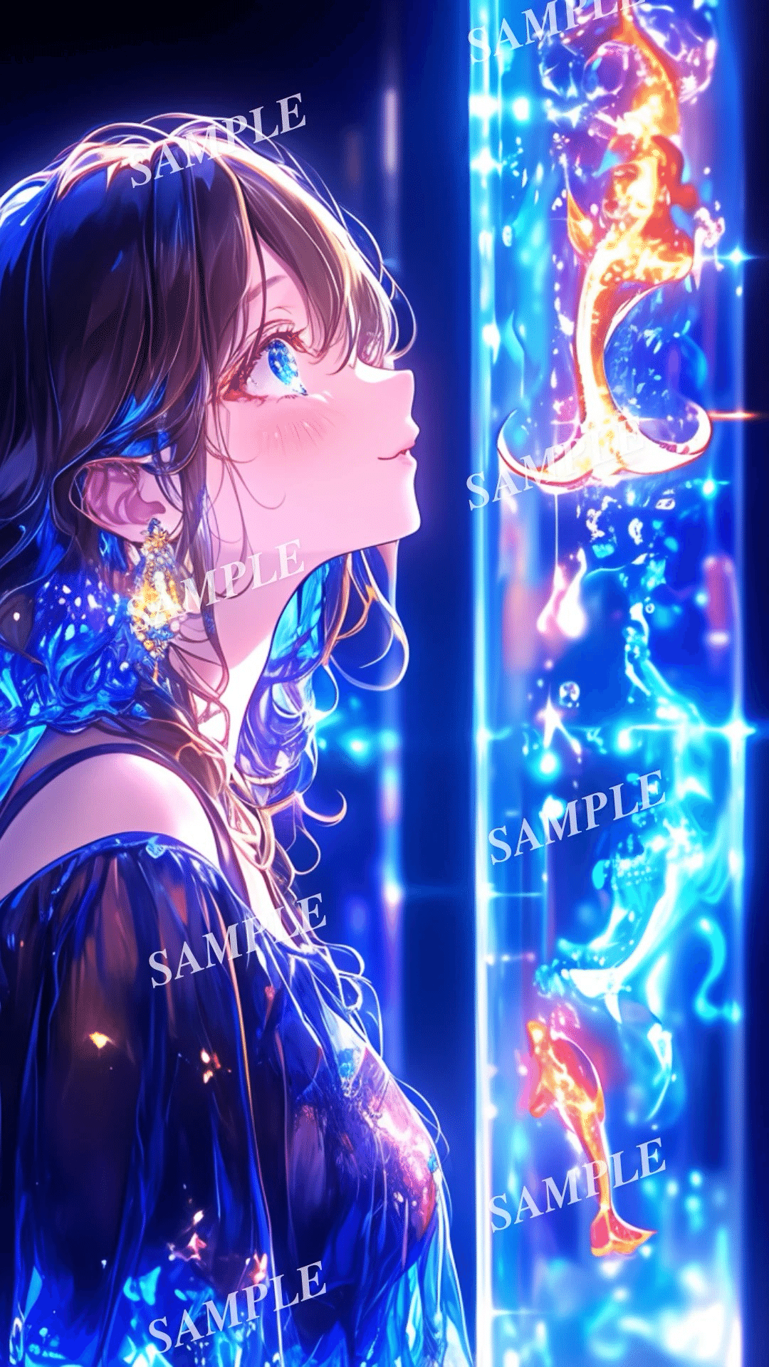 ほぼ毎日投稿：イラスト10枚 】 水族館｜aoi_atelier