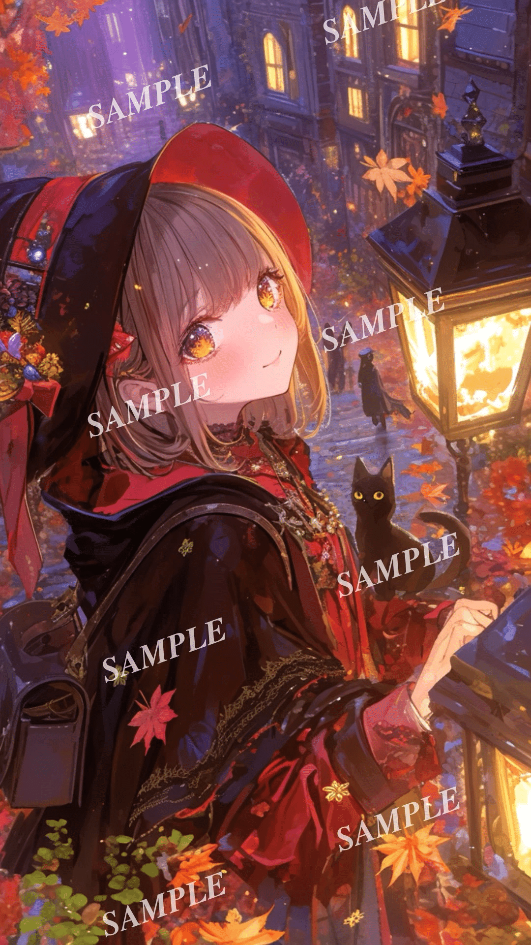 ほぼ毎日投稿：イラスト20枚以上】 秋夜の魔女｜aoi_atelier