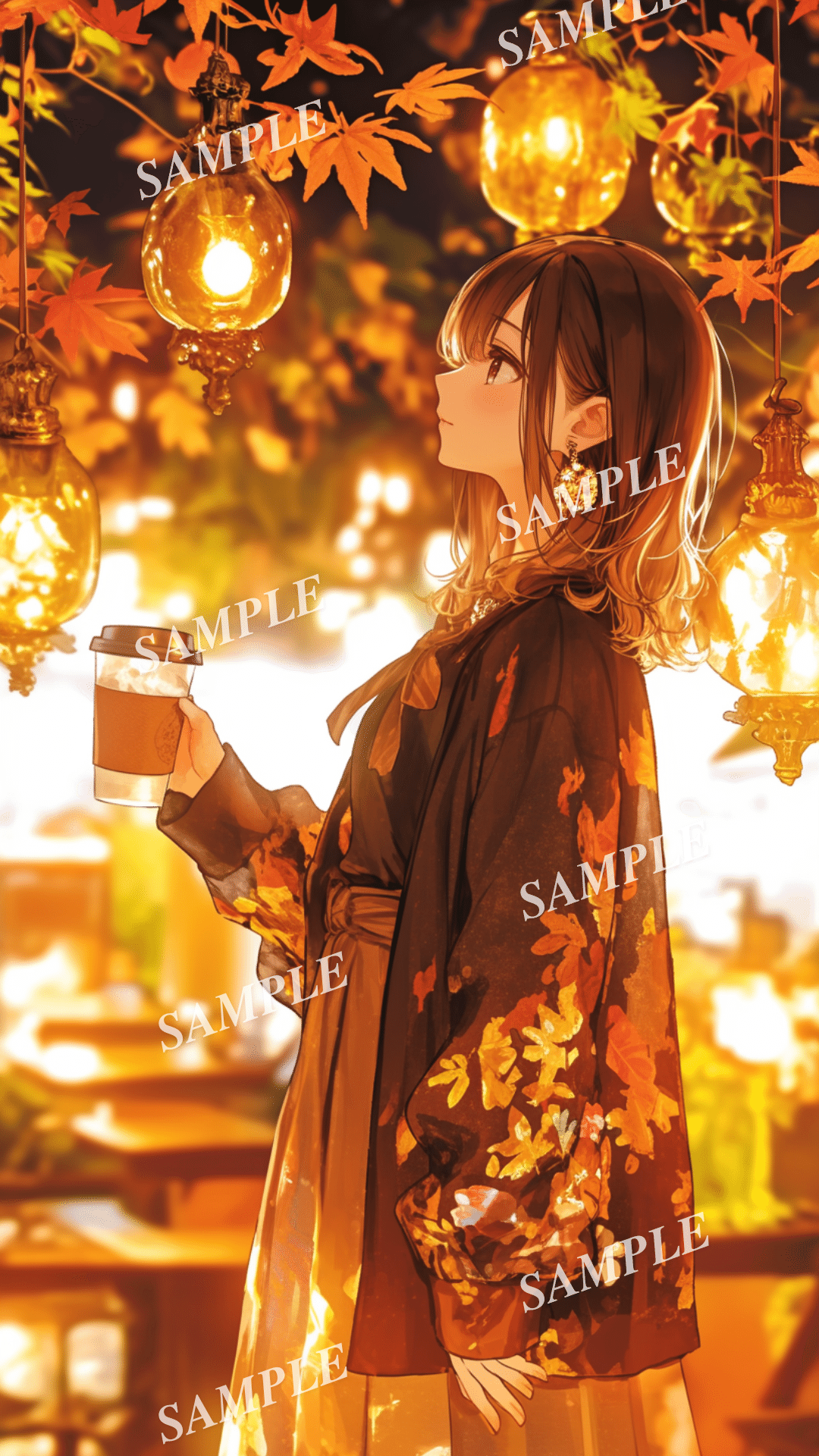 ほぼ毎日投稿：イラスト10枚 】 琥珀色の午後｜aoi_atelier