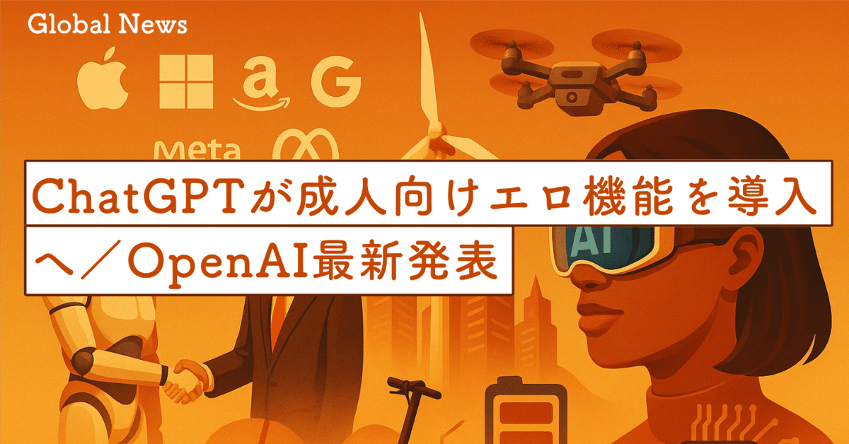 ChatGPTが“成人向けエロ機能”を導入へ／OpenAI最新発表｜SecondWave