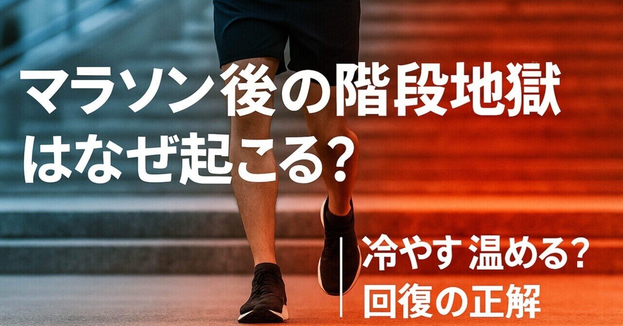 マラソン後に階段降りるのきついのはなぜ？🪜｜yuya_tsum1