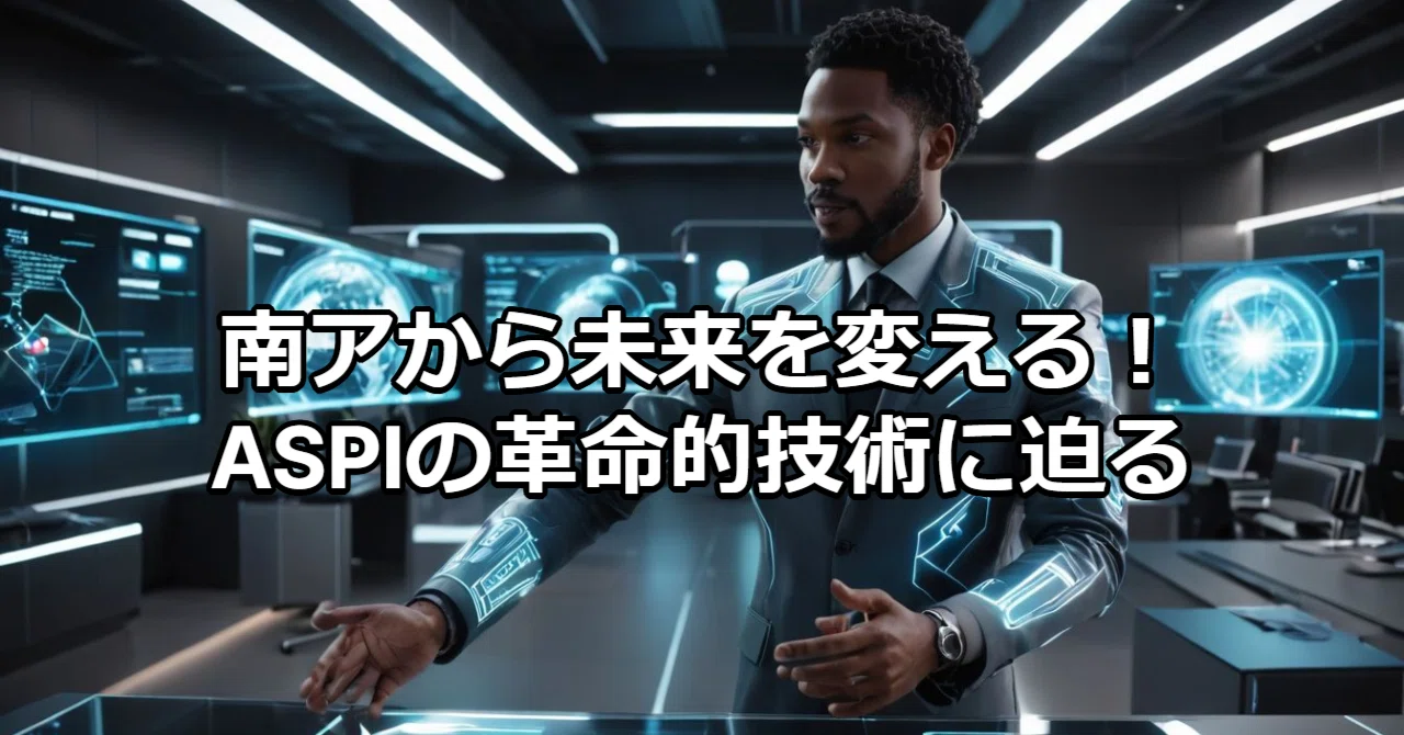 ASPI（Asp Isotopes）──元素を分ける企業に賭けた。独自ASP技術と南アの野心が世界を変える｜藤堂隼人