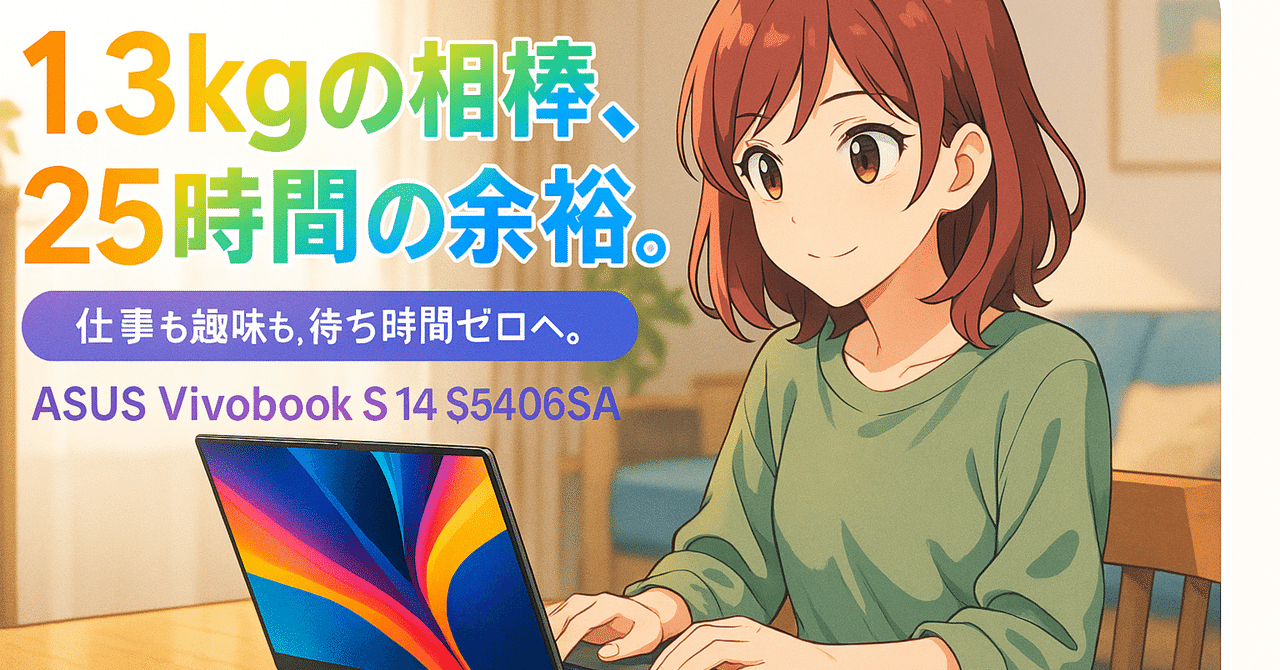 「このPC、ずるい。」仕事が速すぎる人に共通していた相棒、ASUS Vivobook S 14 S5406SAの口コミ・評判を徹底解説｜宮野七 ...