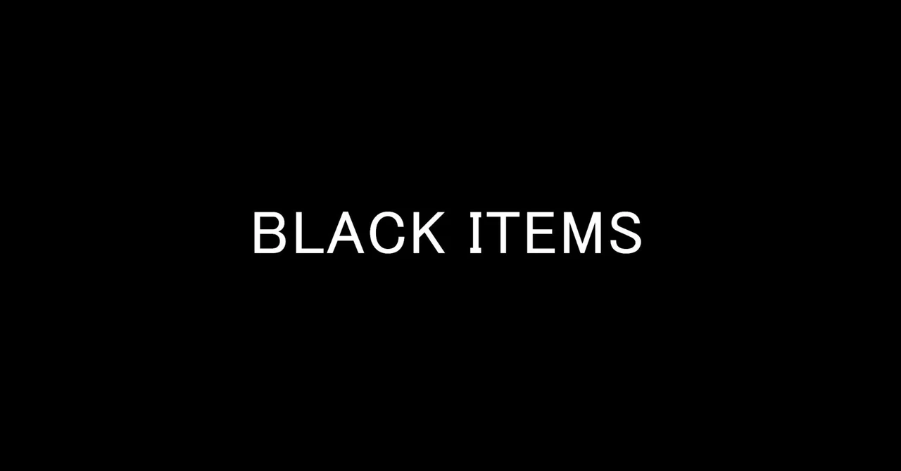BLACK ITEMS｜LIKE BLACK