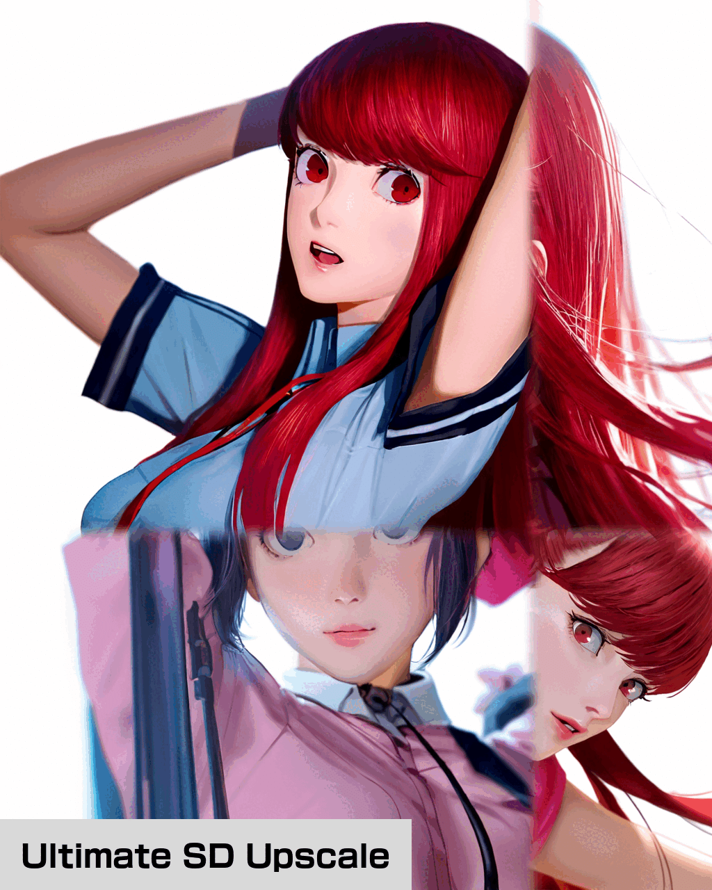 ComfyUIで画質を向上させる「Ultimate SD Upscale」の2つの活用方法｜nobin@コーヒーを飲みながら紳士向けを作る人