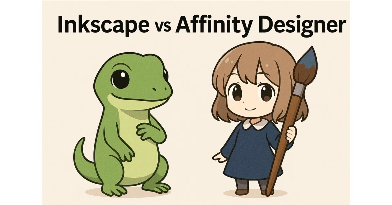 🦎 Inkscape vs Affinity Designer｜ほくそん