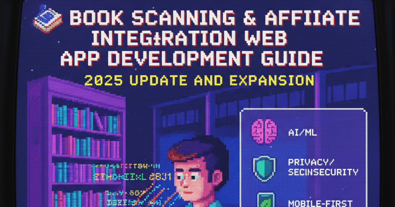 📚 書籍スキャン＆アフィリエイト連携ウェブアプリ開発ガイド：2025年アップデート・拡張版｜TWLV32