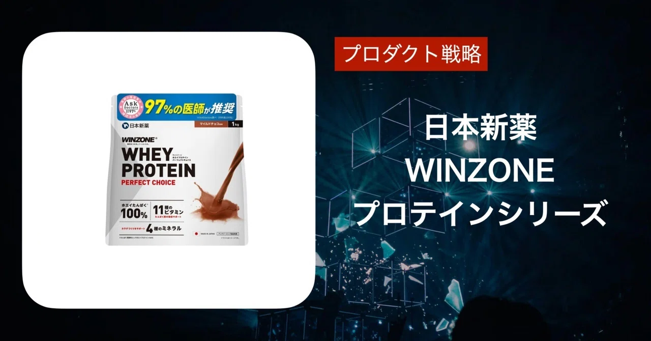 日本新薬・WINZONEプロテインのプロダクト戦略とは？｜売れてる健康食品プロダクト戦略研究所