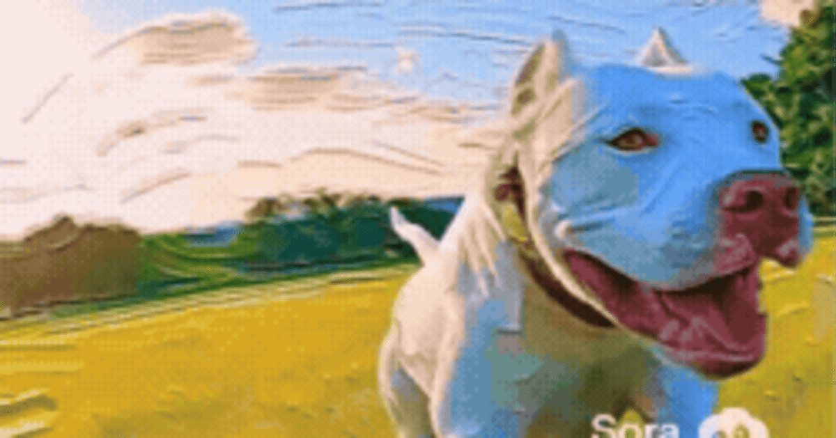 （AI/創作芸人ナンバズ）シンの白いピットブル（ショート動画）｜追憶（Tui-oku）