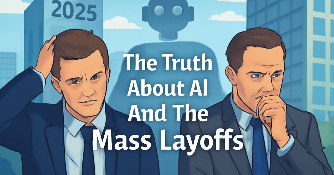 📺【YouTube】The Truth About AI And The Mass Layoffs｜DailyNews