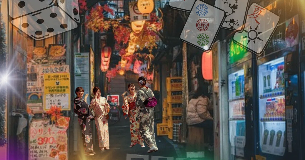 Back Alley - Izakaya - Vending Machine - Mahjong Dice - Kimono Women ...