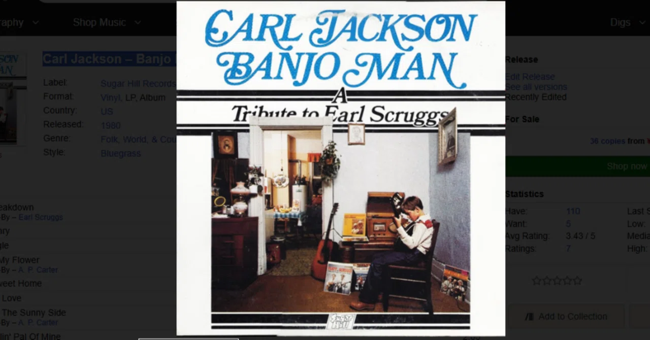 Carl Jackson – Banjo Man - A Tribute To Earl Scruggs｜音撰り