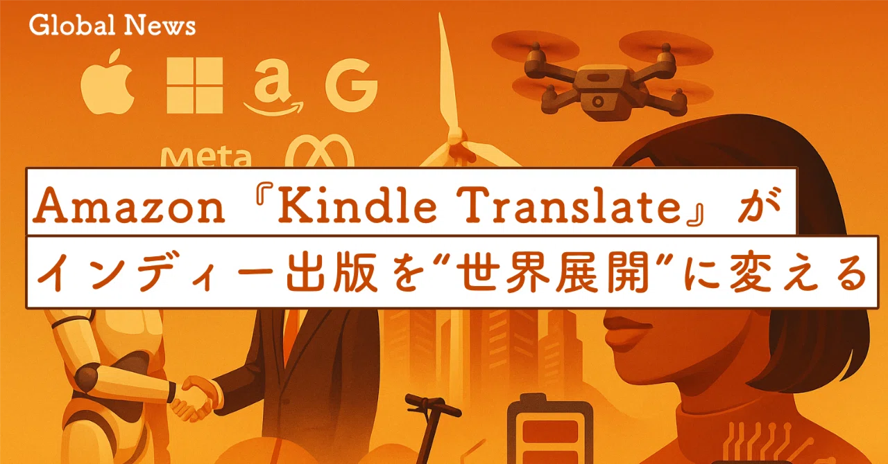 Amazon『Kindle Translate』がインディー出版を“世界展開”に変える｜SecondWave