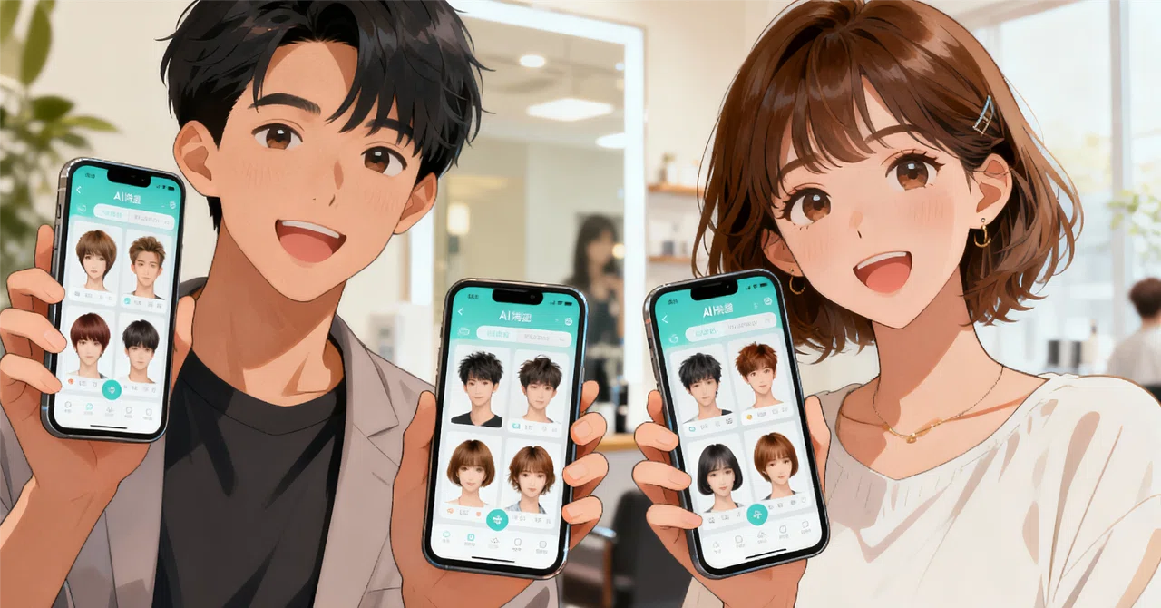 AIがあなたに似合う髪型を提案します まるで美容室に行く前の“試着体験”｜ビジュアルAIラボ / Visual AI Lab