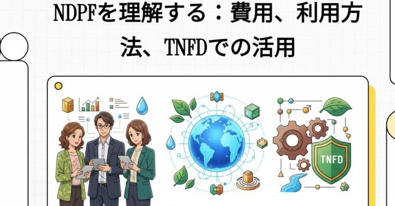 ネイチャーポジティブを主流化する、TNFDのNDPF構想｜Tetsu Hattori
