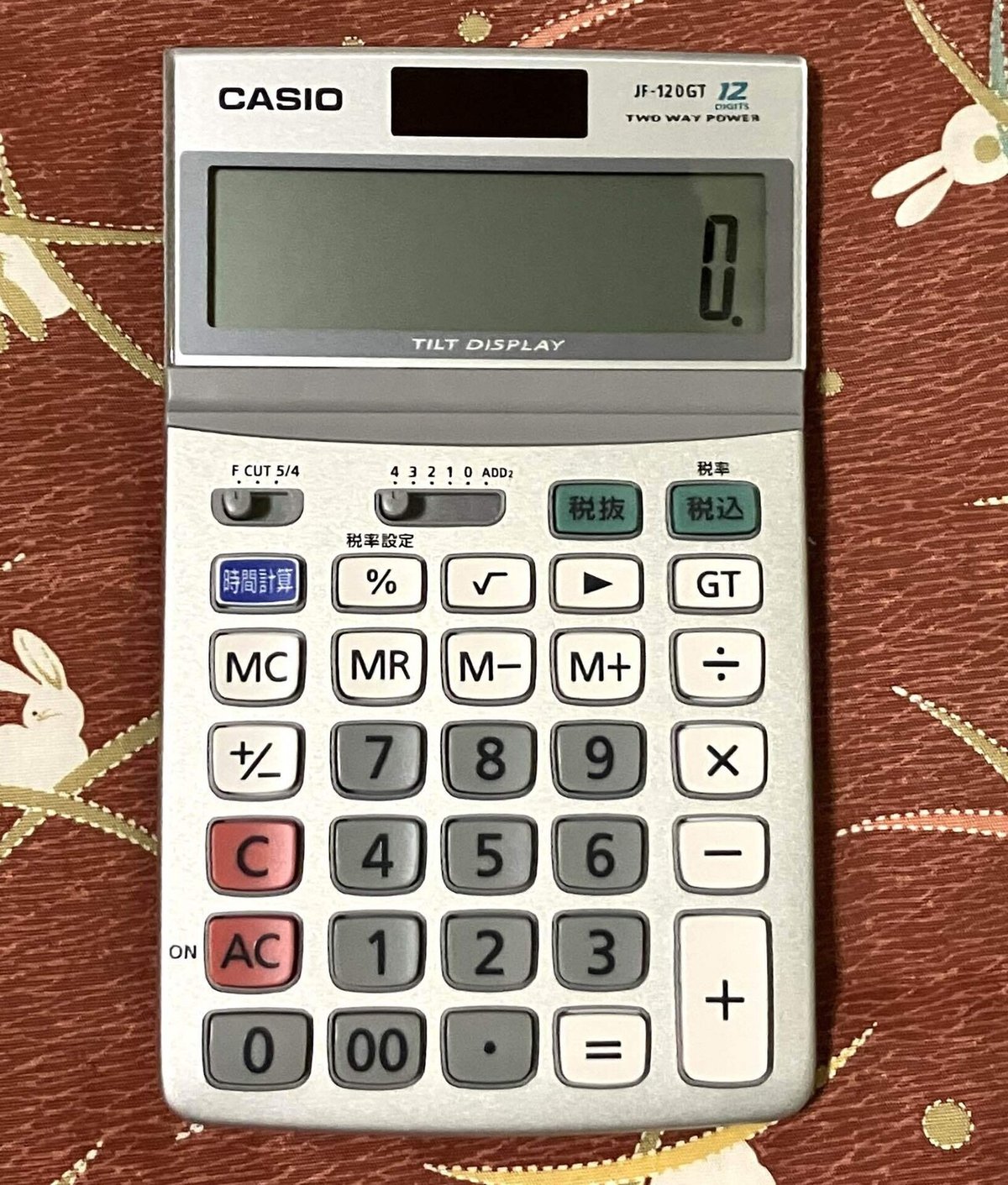 電卓の使い方 応用編 & 電卓コレクション Vol.9 CASIO JF-120GT グリーン購入法適合電卓｜Olivine