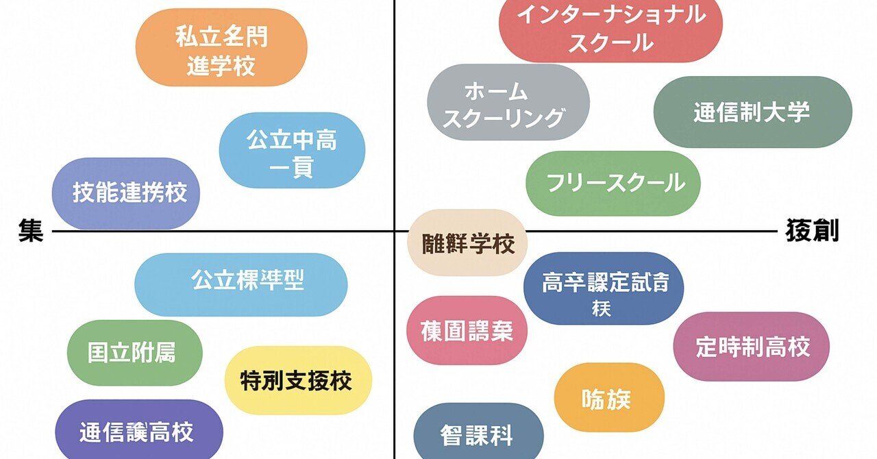 日本の小〜高専、職訓まで大学以外の種別20タイプが生み出す国民性質、リーダータイプ性格、行動特性｜JULLIE.I