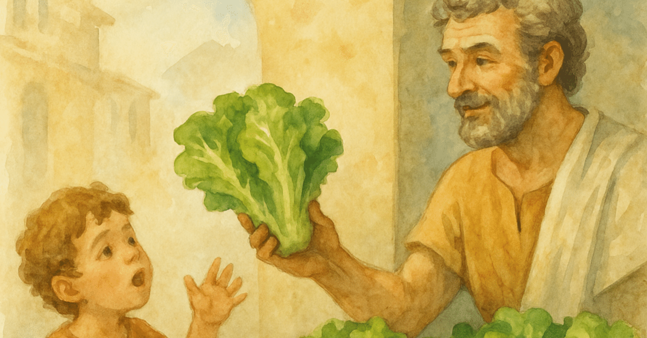 AI君と古代ローマ散策74、八百屋 Holitor｜harimako