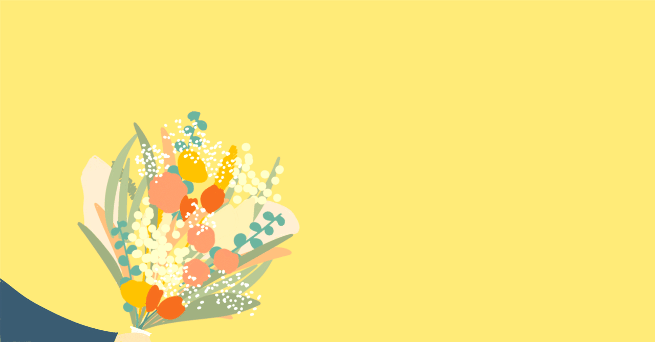 ありがとうの花束3つ｜moyamoya